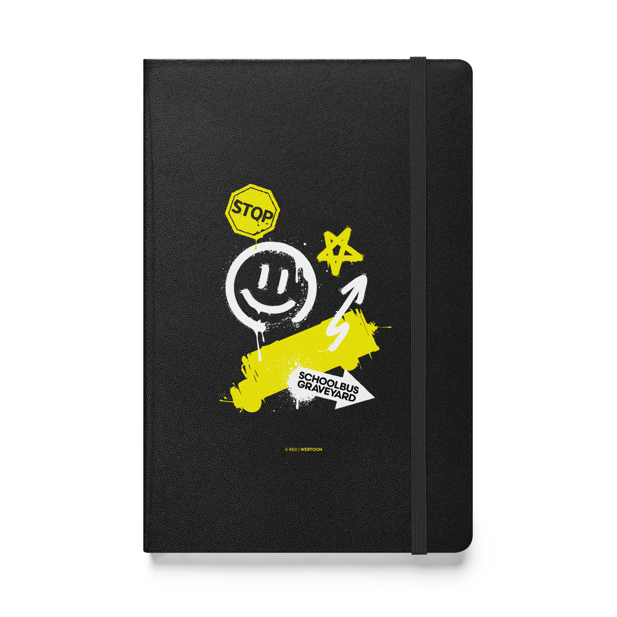 SCHOOL BUS GRAVEYARD - BLACK HARDCOVER BOUND NOTEBOOK