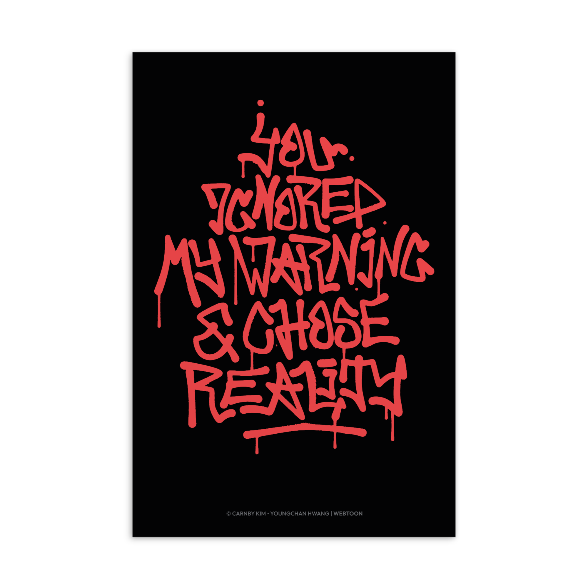 SWEET HOME - YOU IGNORED MY WARNING POSTCARD