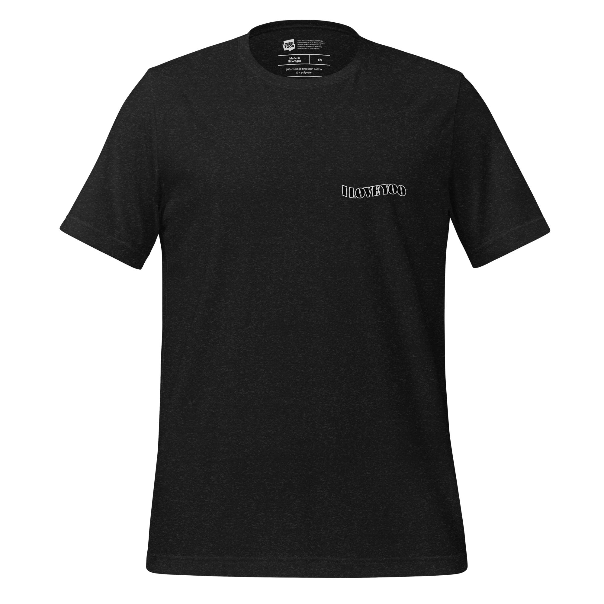 I LOVE YOO - TEXT ME BLACK UNISEX T-SHIRT